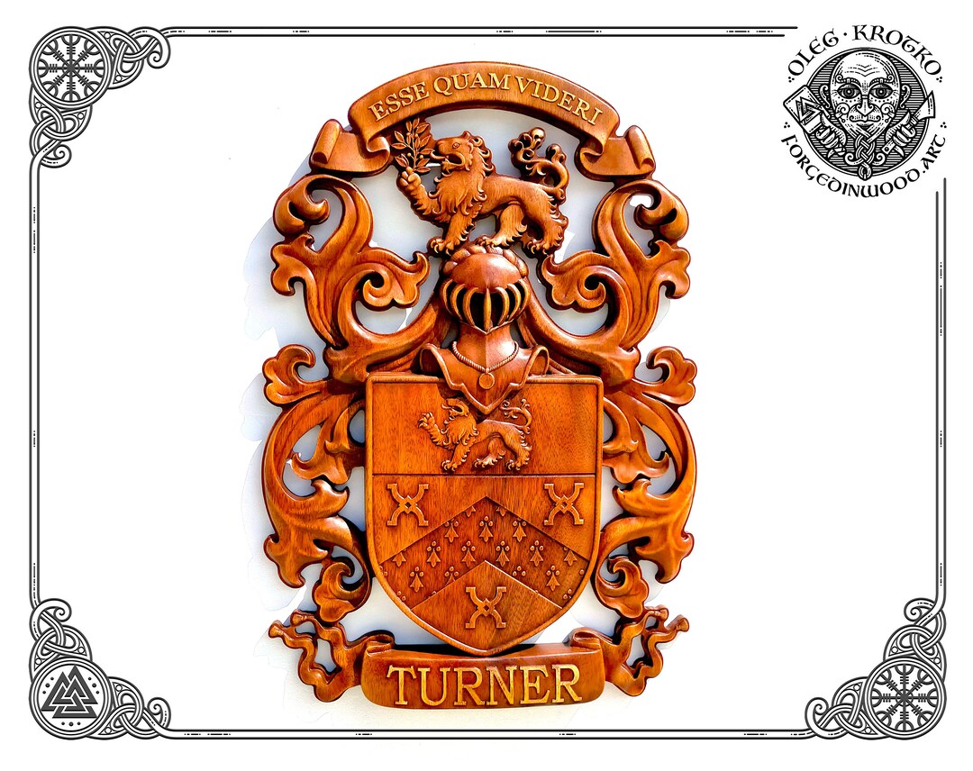 Example of Family Heraldic Symbols Coat Arms Custom Artwork Middle Ages ...