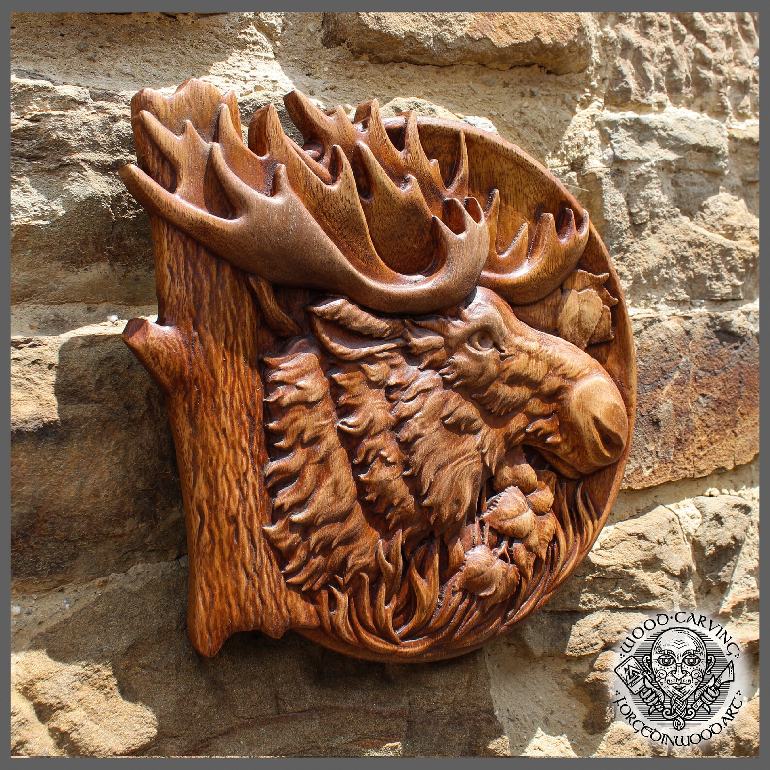 MOOSE Graceful Wood Carving Animal Picture Elk Wild Life - Etsy