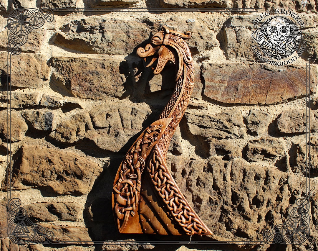 Viking Wood Carving Designs Wood Thors Hammer Oak Mjolnir Pendant