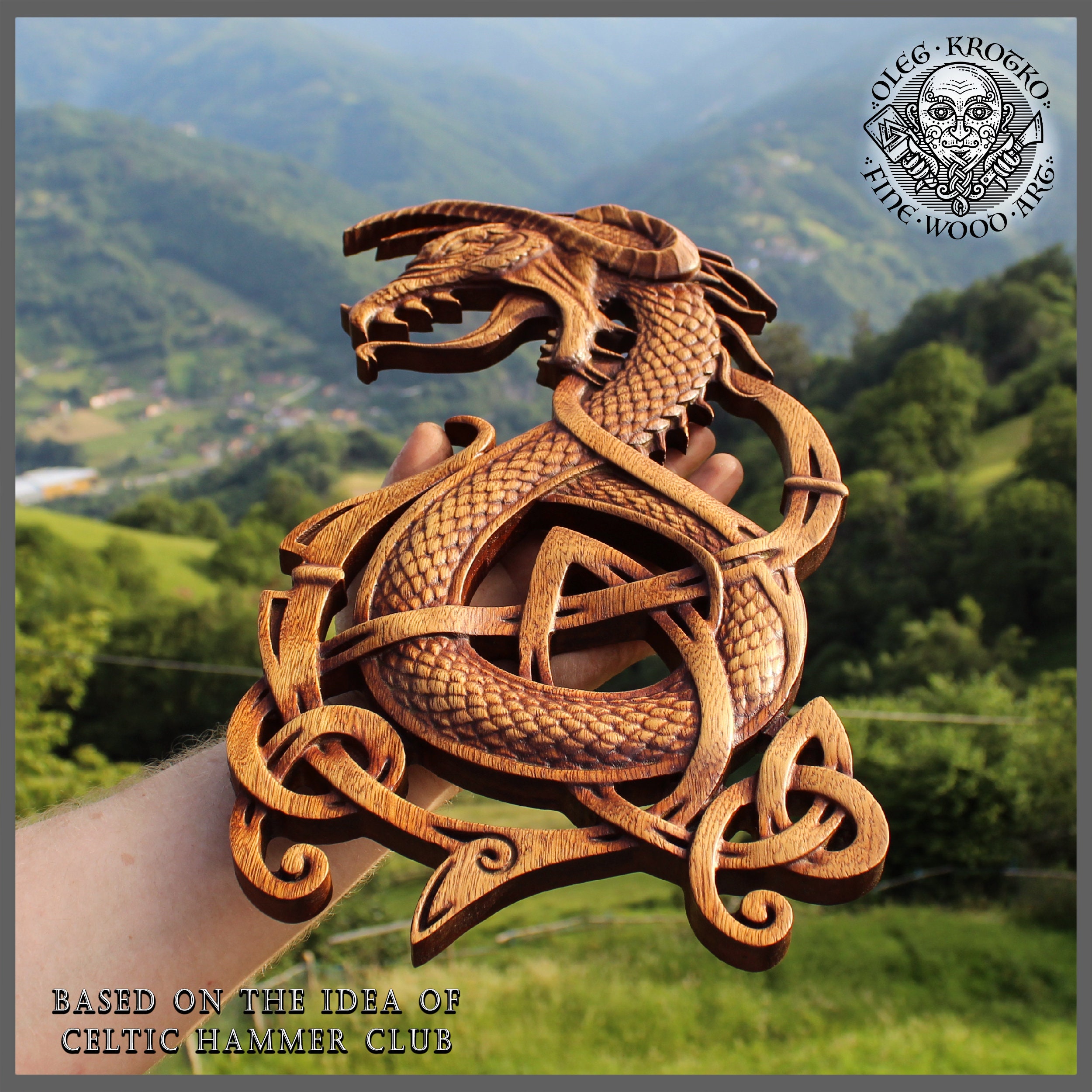 Norse Dragon Carving