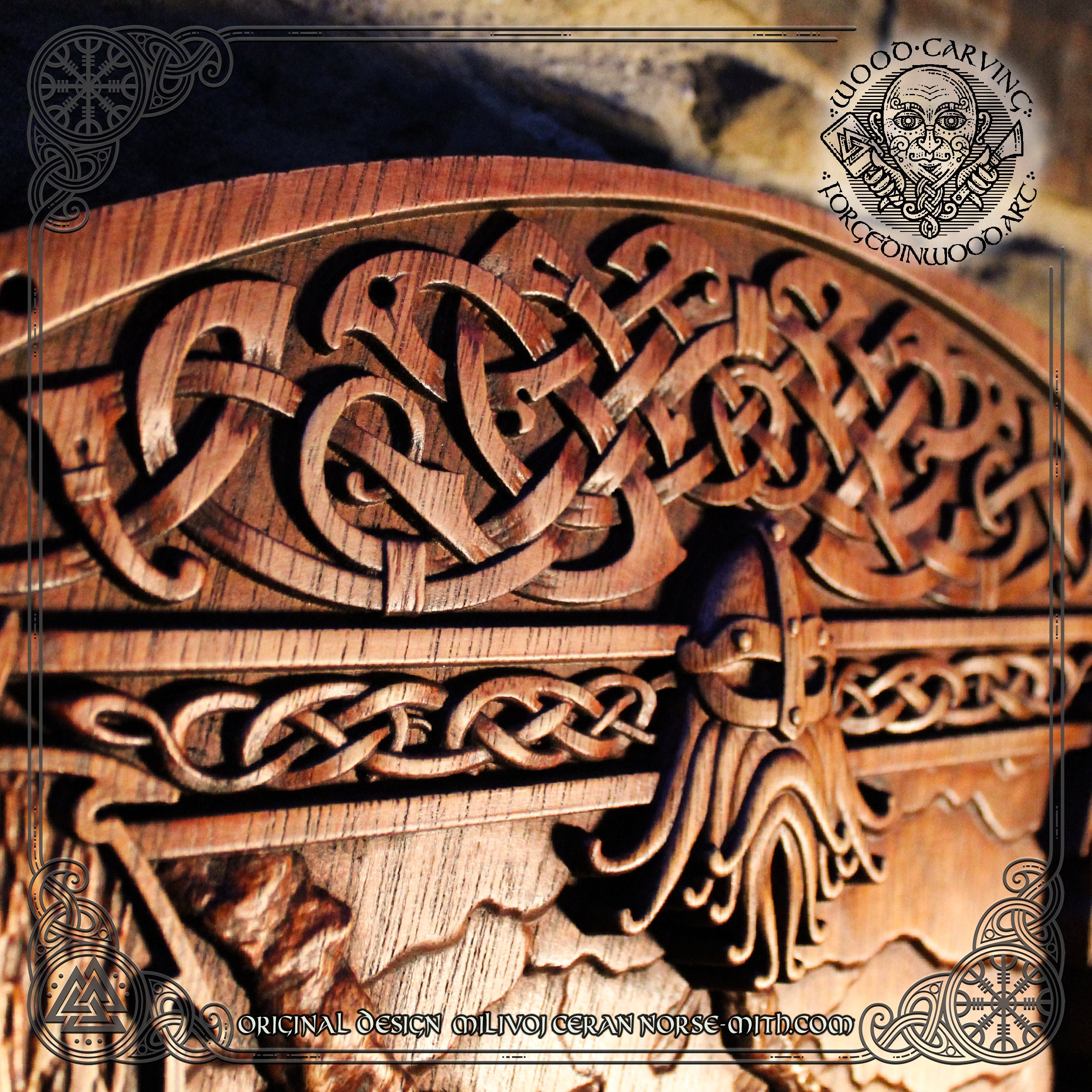 Ragnarok Luxury Wood Carving Picture. Vikings Home Decor. | Etsy UK