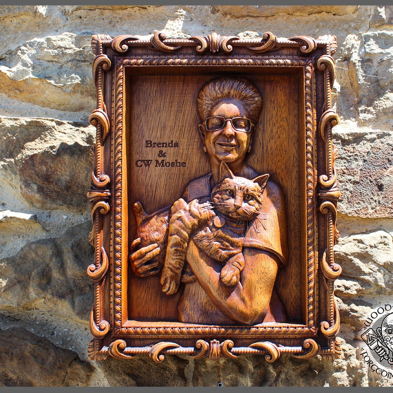Wood Portrait - Etsy