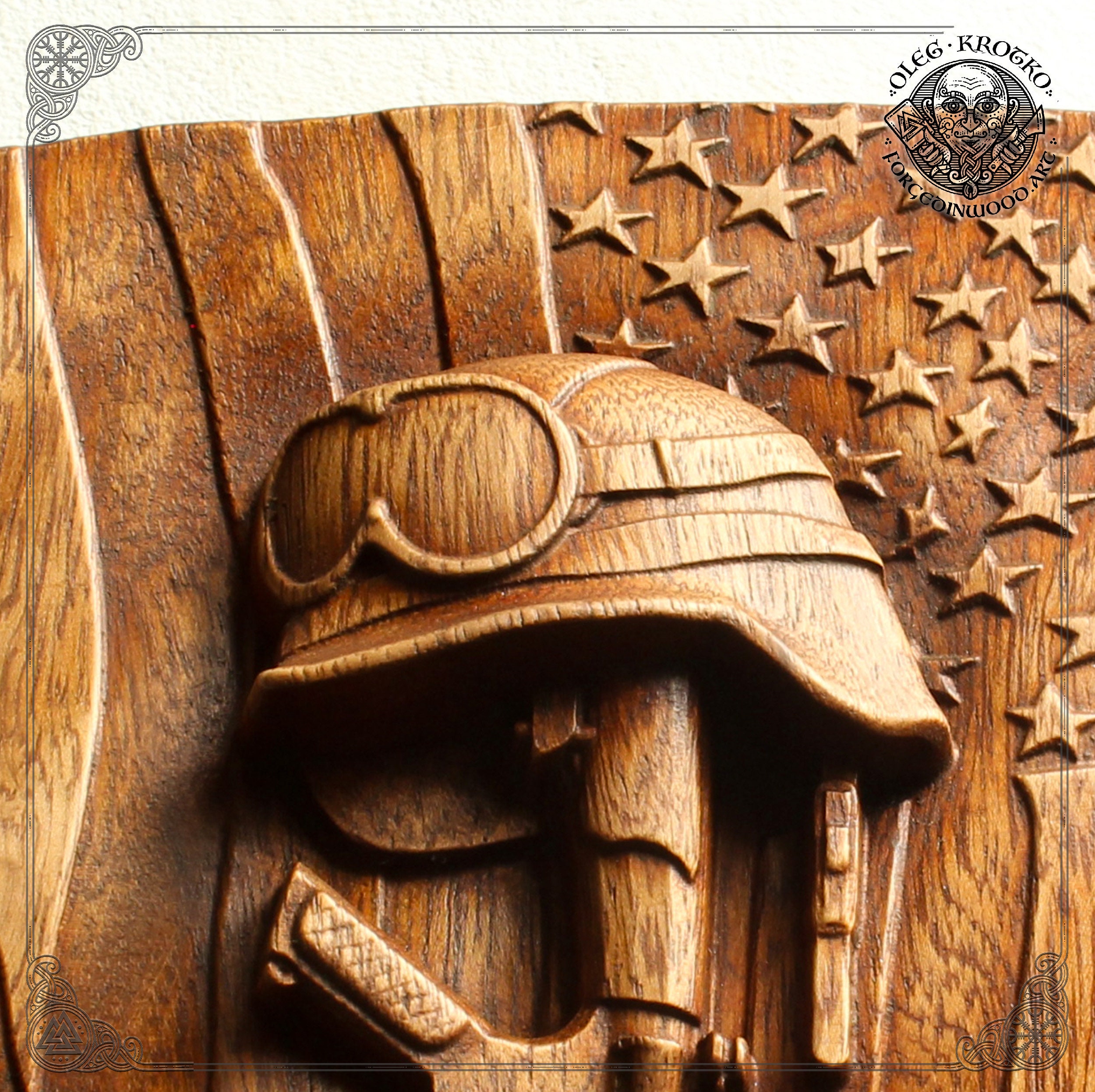 Tribute American Fallen Hero Flag Wall Hanging Plaques Decor | Etsy