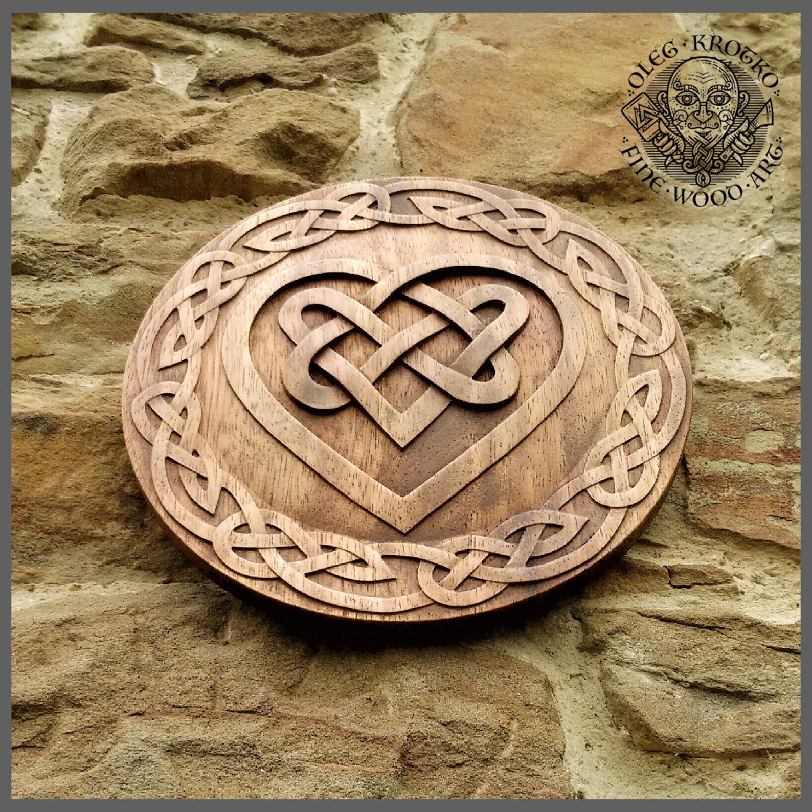 Celtic Heart Knotwork Viking Home Decor Art Norse Thor Odin - Etsy