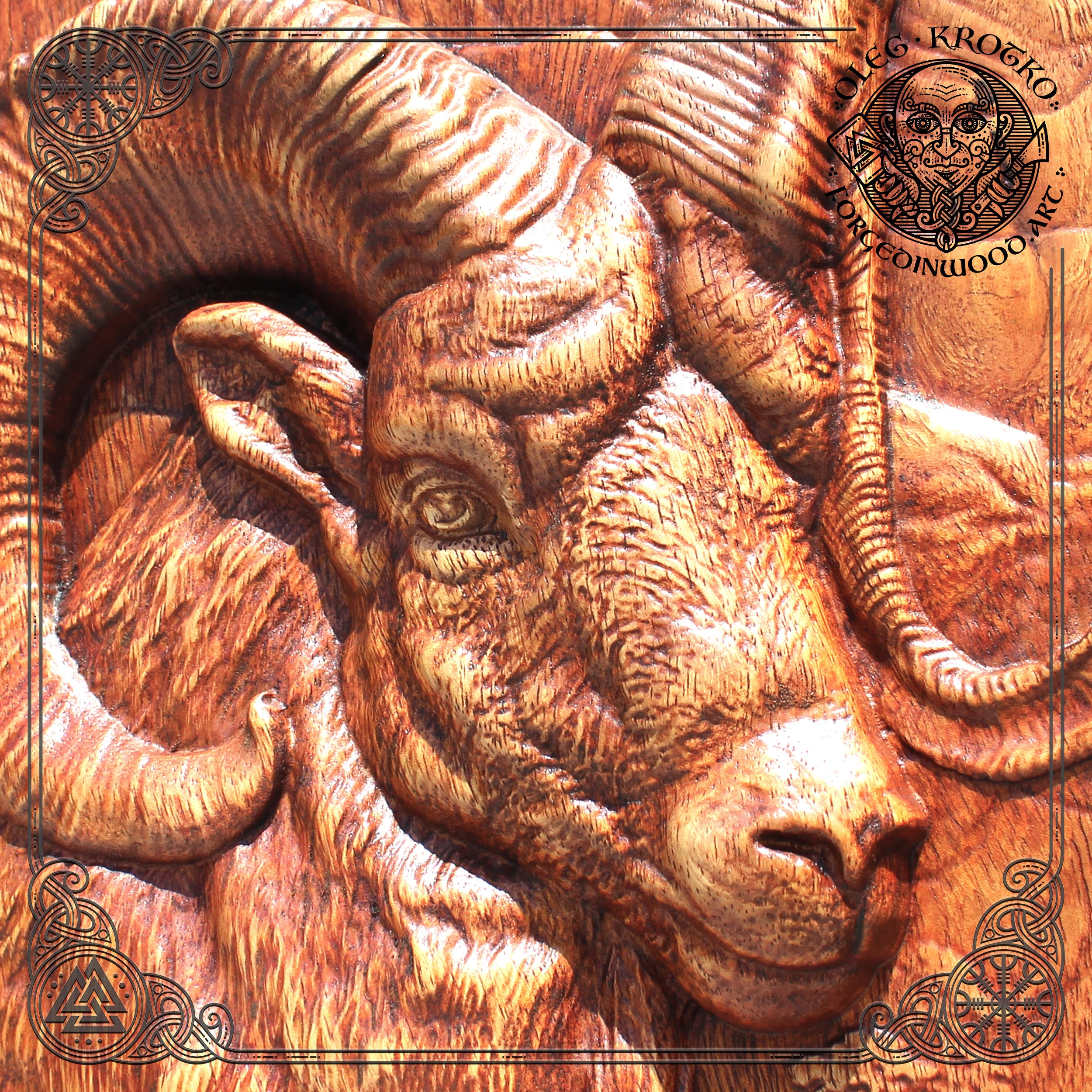 Goat Portrait Graceful Wood Carving Picture Wood Carved - Etsy