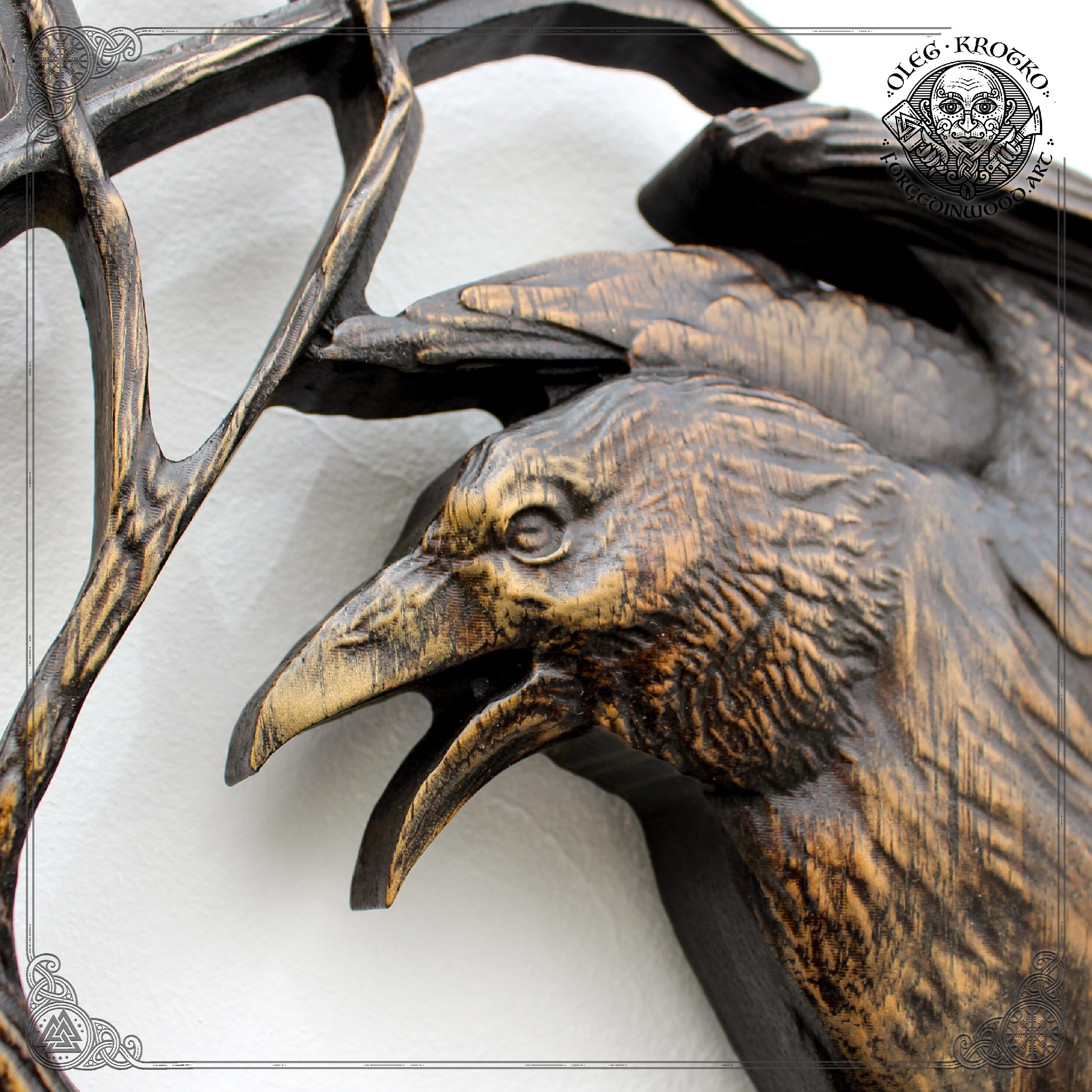 Cuervos de Odín Hugin y Munin regalo vikingo de lujo | Etsy