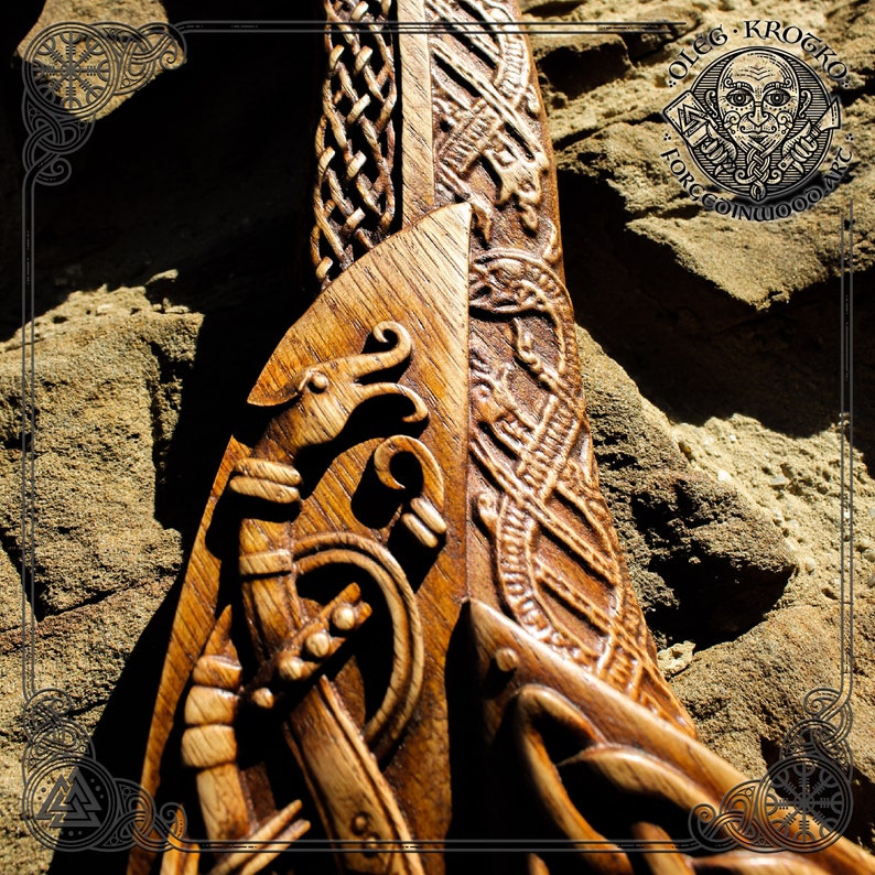 Wood Carved Viking Drakkar, Norse Mythology Wall Hanging - Etsy