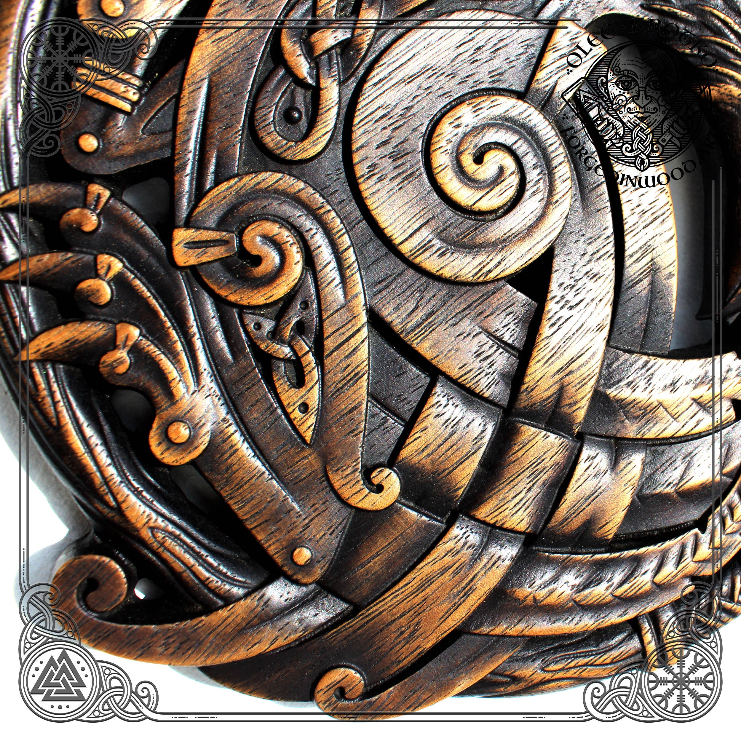 Raven Norse Wood Carving Vikings Wall Woodwork Art Odin Wall - Etsy