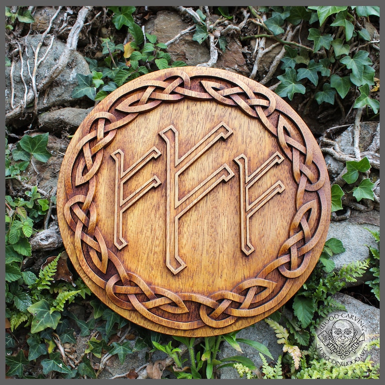 Triple FEHU, Magic Norse Runes for Expand of Your Business, Attract ...