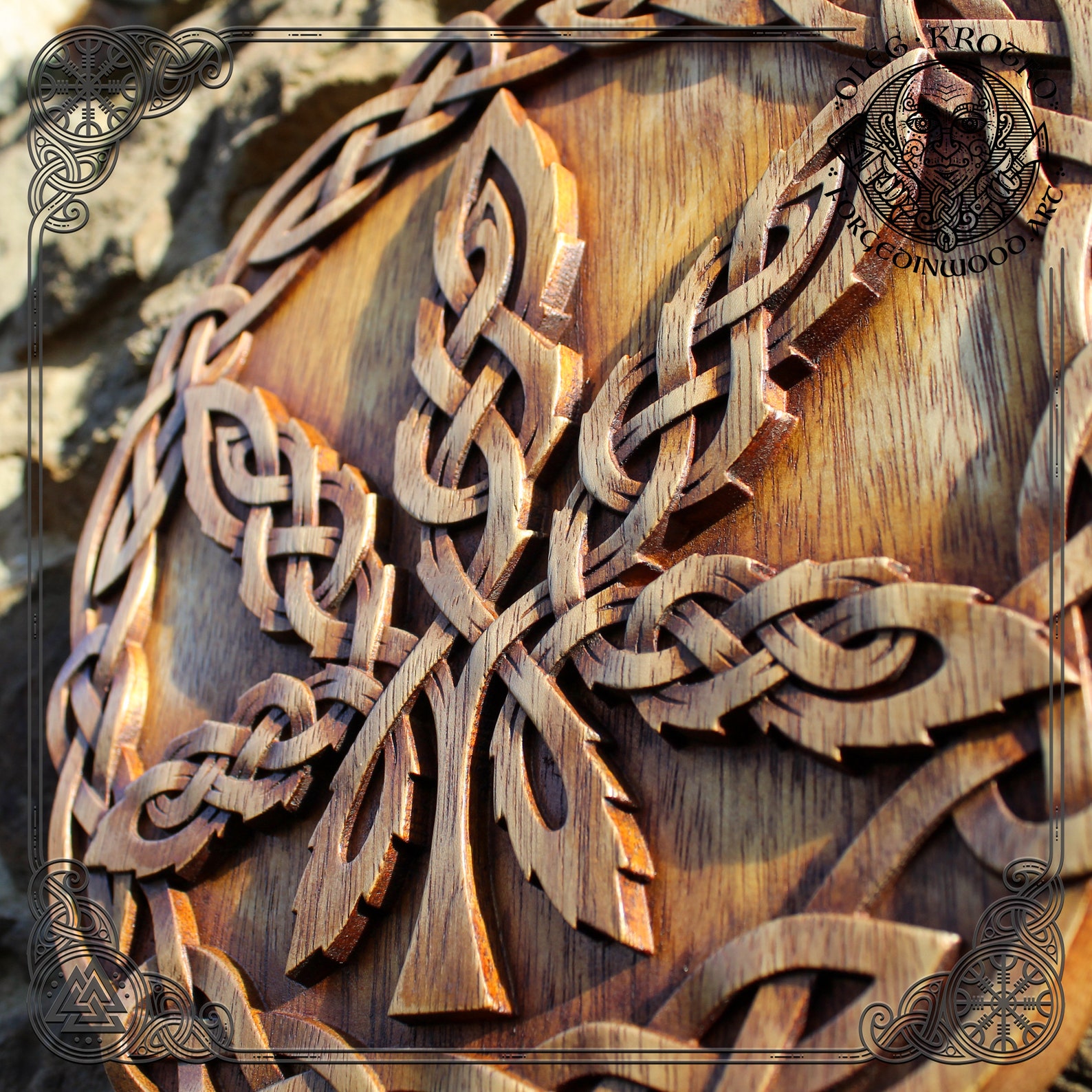 Celtic Marijuana Addicted Cannabis Cool Funky Norse Symbol Wall Hanging ...