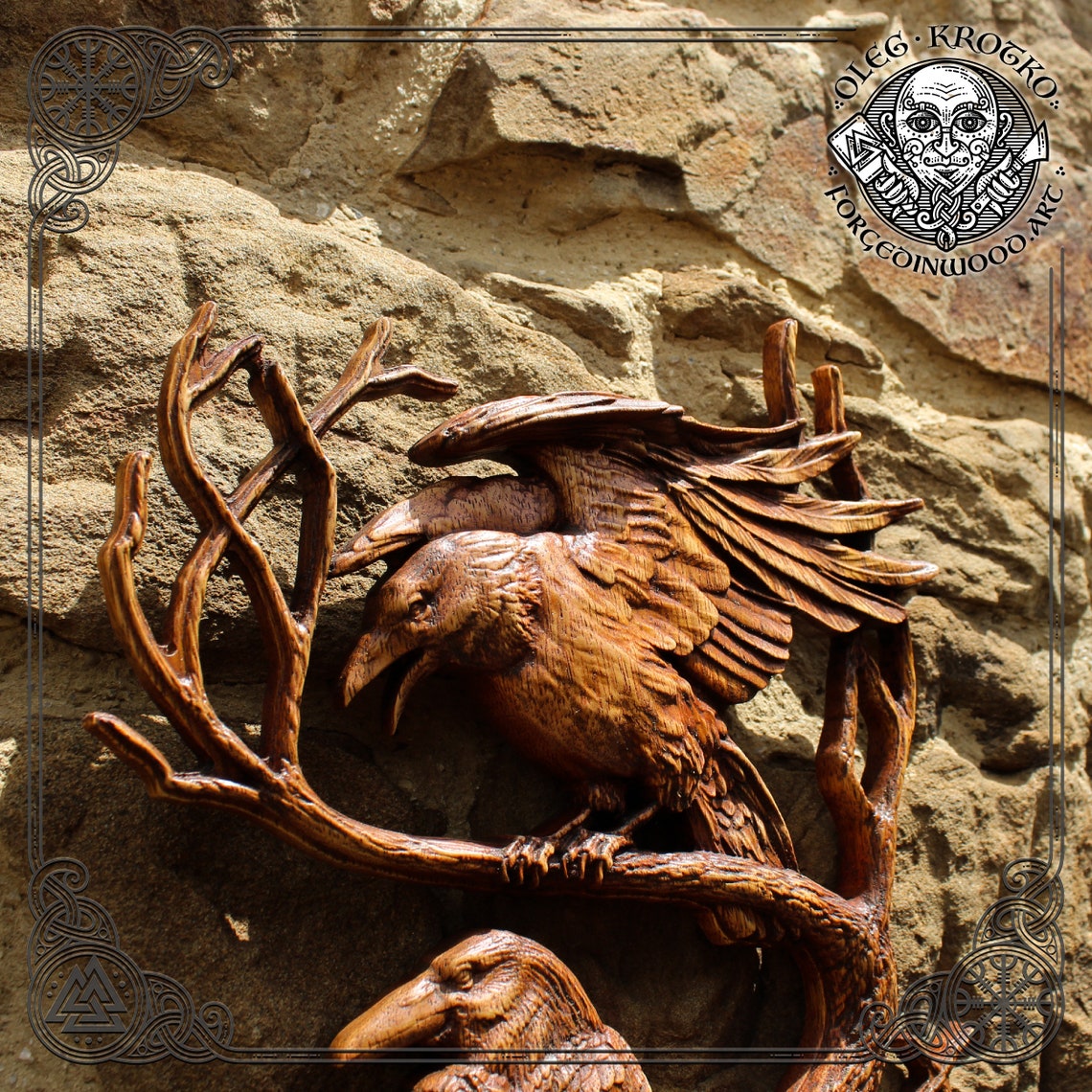 Ravens of Odin Hugin and Munin Luxury Viking gift Norse | Etsy