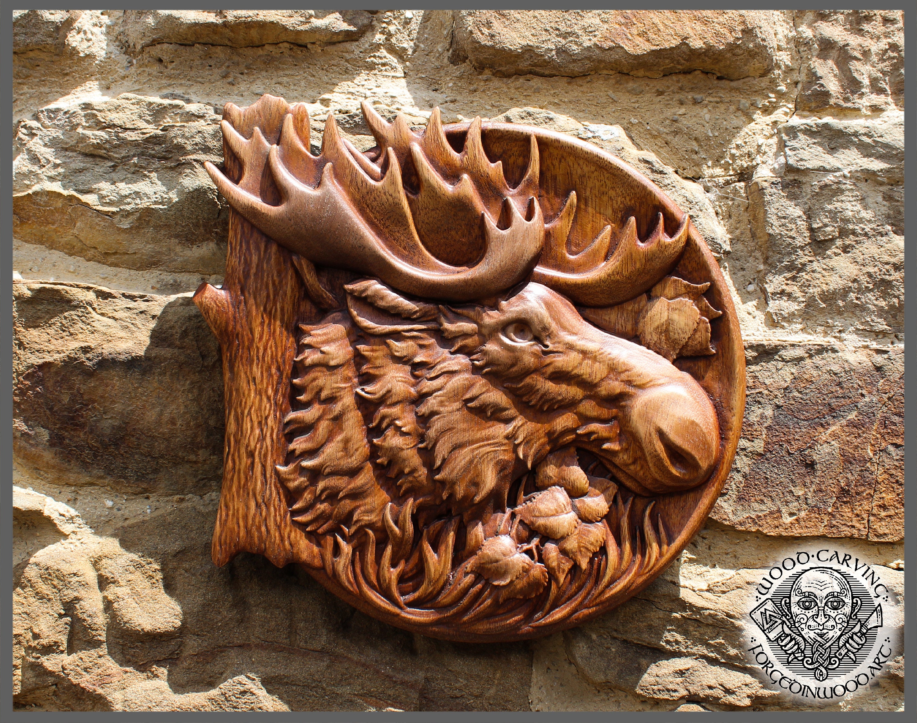 MOOSE Graceful Wood Carving Animal Picture Elk Wild Life - Etsy