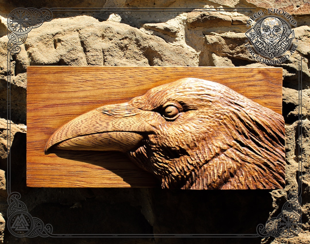 Straight From the Soul of the Raven. Luxury Wood Carving Picture ...