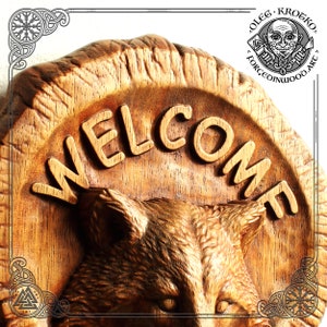 Raccoon Welcome Front Door Sign, Cute Welcome Plaque, Nice Home Raccoon ...