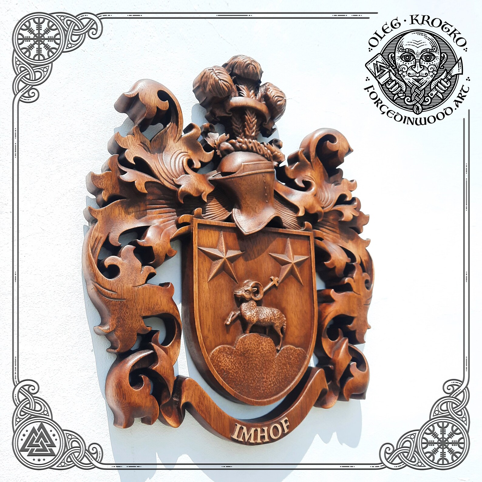 Example of Family Heraldic Symbols Coat Arms Custom Artwork - Etsy