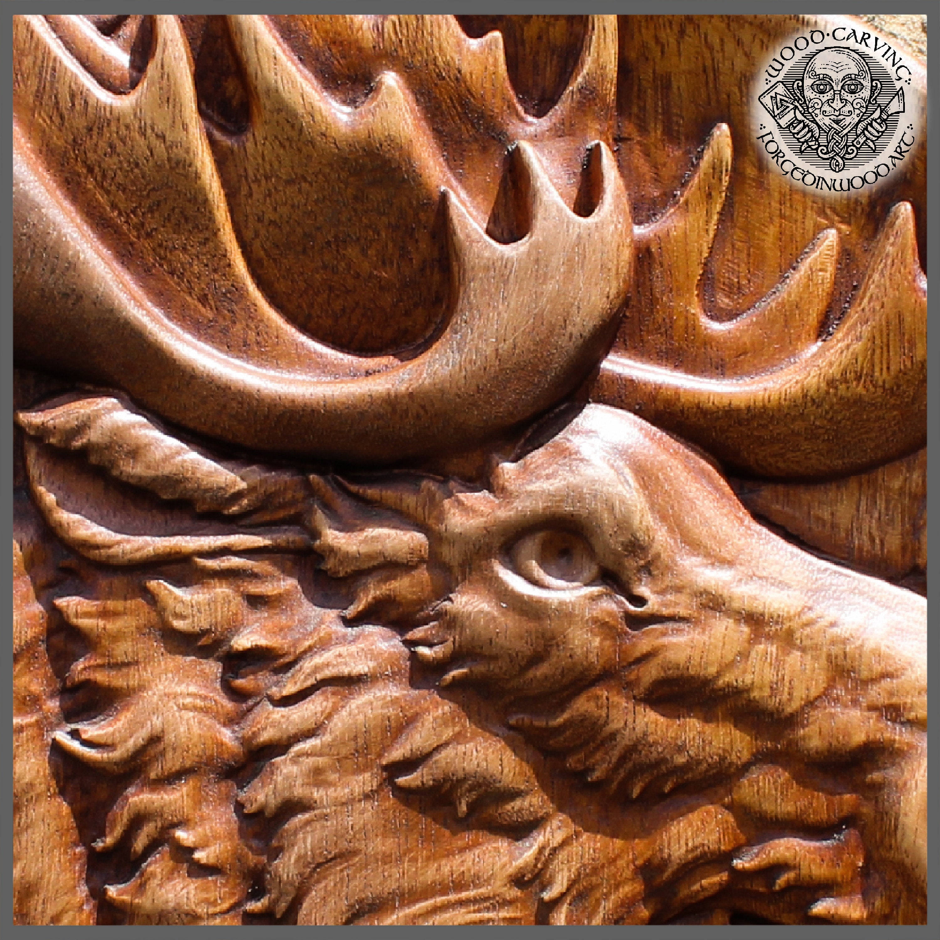 MOOSE Graceful Wood Carving Animal Picture Elk Wild Life - Etsy