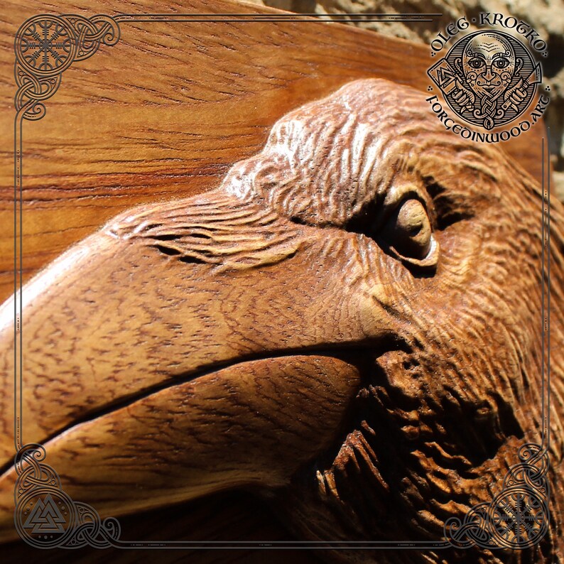 Straight From the Soul of the Raven. Luxury Wood Carving - Etsy