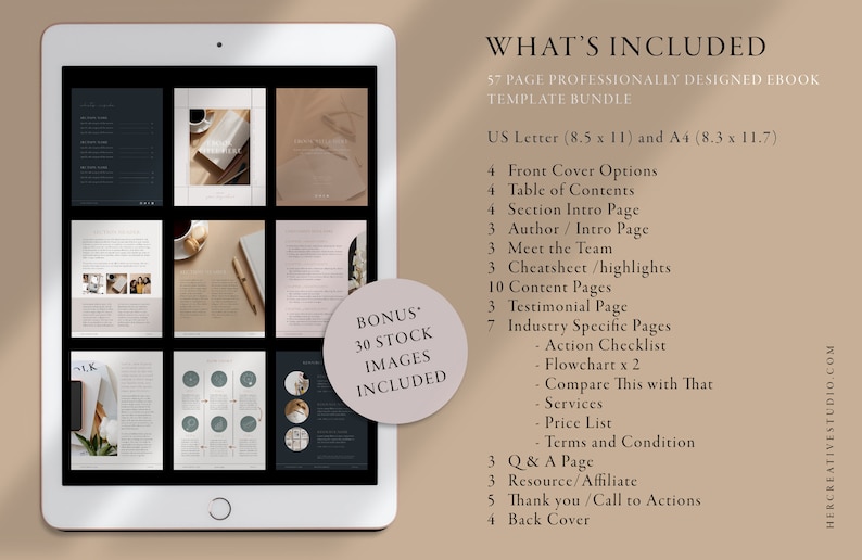 Ebook Template Bundle | Canva Templates | Course Material Template ...