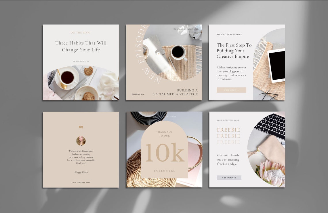 168 Social Media Templates Canva Templates Post and - Etsy Canada