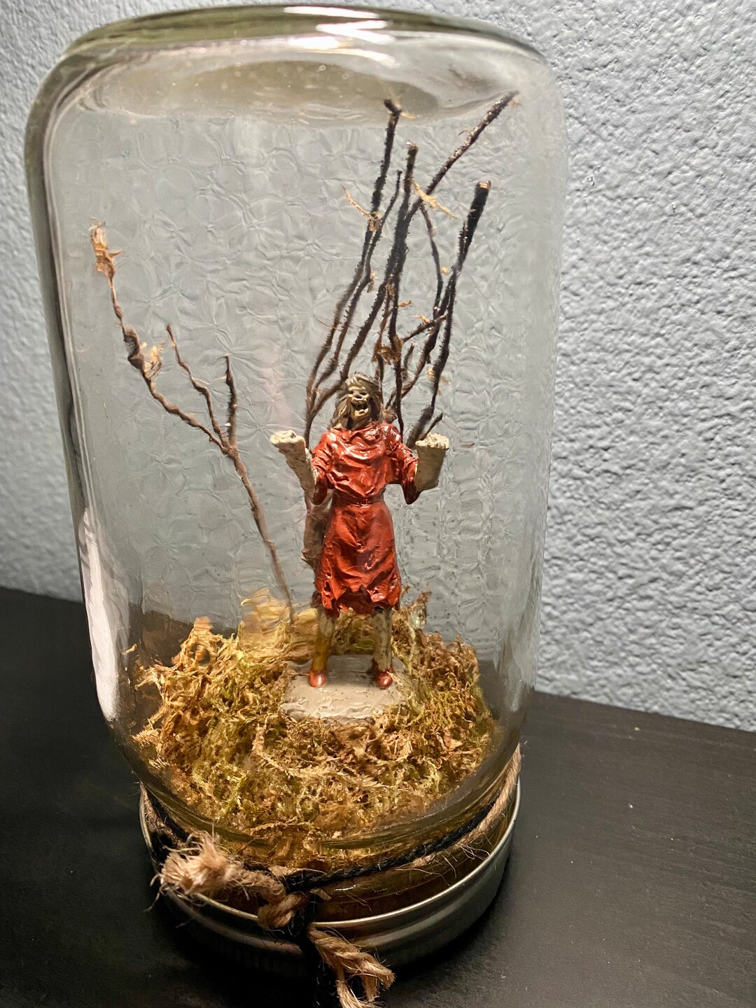 Zombie Dry Snowglobe Halloween Decoration: Mantle or Tabletop Display ...