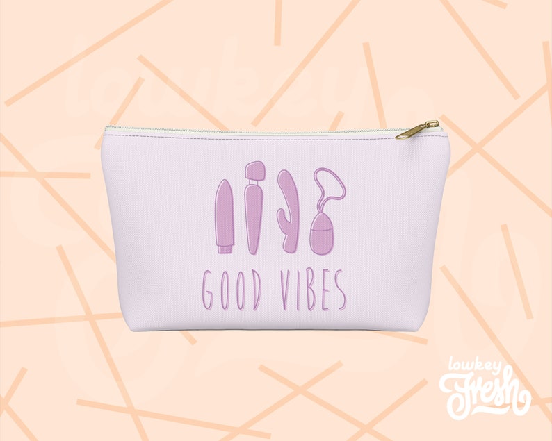 Good Vibes Accessory Pouch Good Vibrations Pouch Unique Gift - Etsy