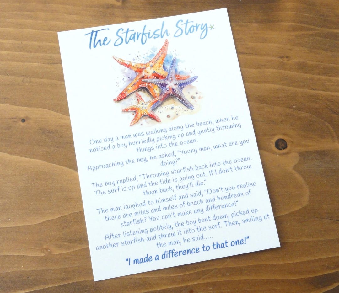 Inspirational Star Thrower - Note Card or Greetings Card // Luxury Beach Nautical Cards // the ...