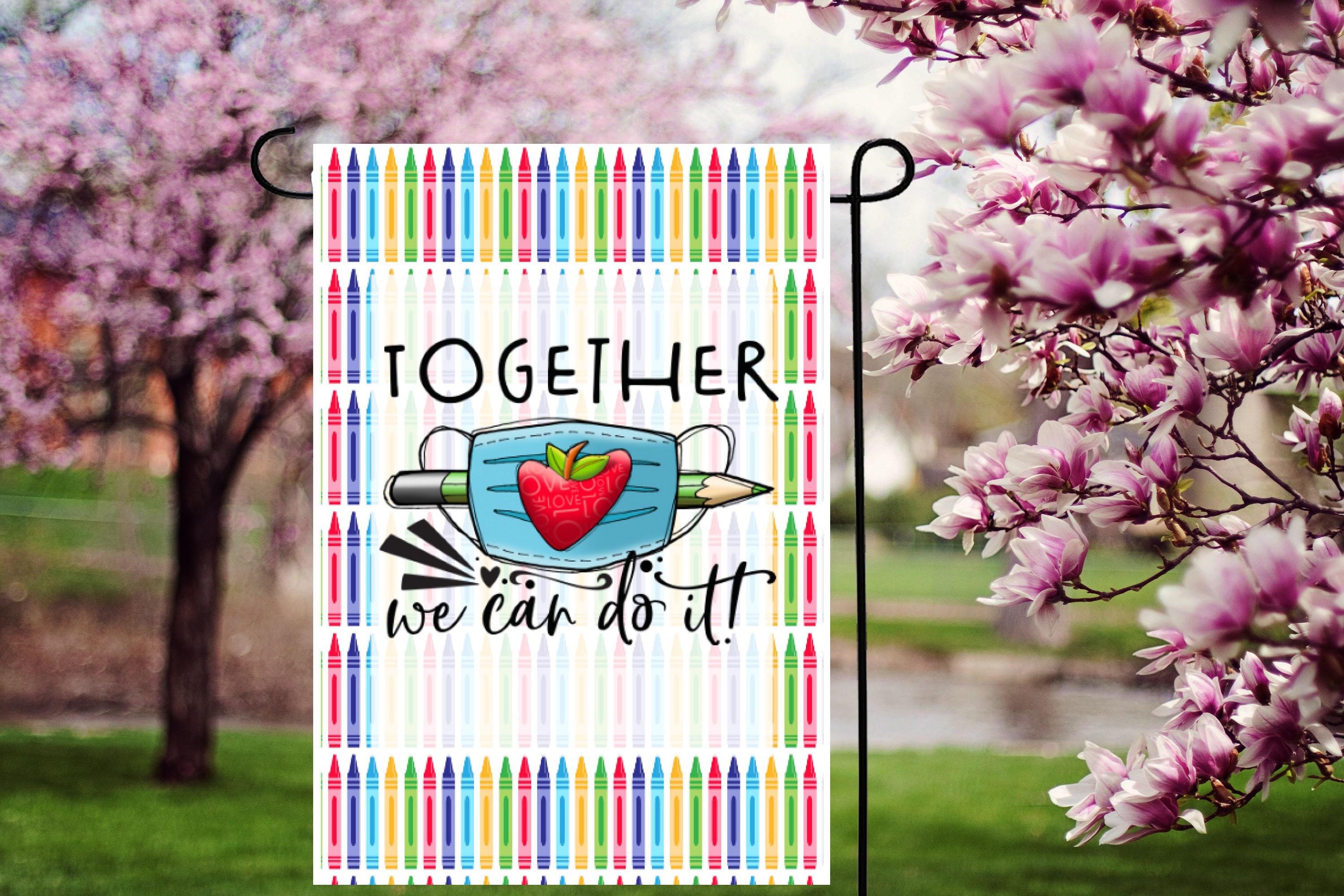 Teacher Appreciation Garden Flag, Yard Flag for Educators, Show ...