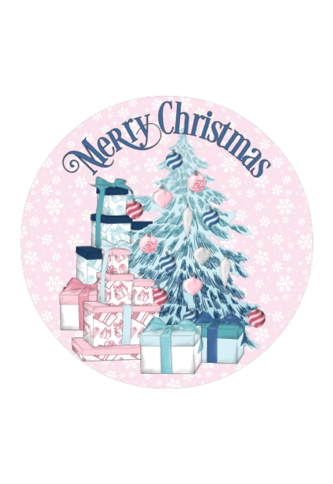 Pink Christmas Sign, Wreath Attachment,winter Supplies, Christmas Sign ...