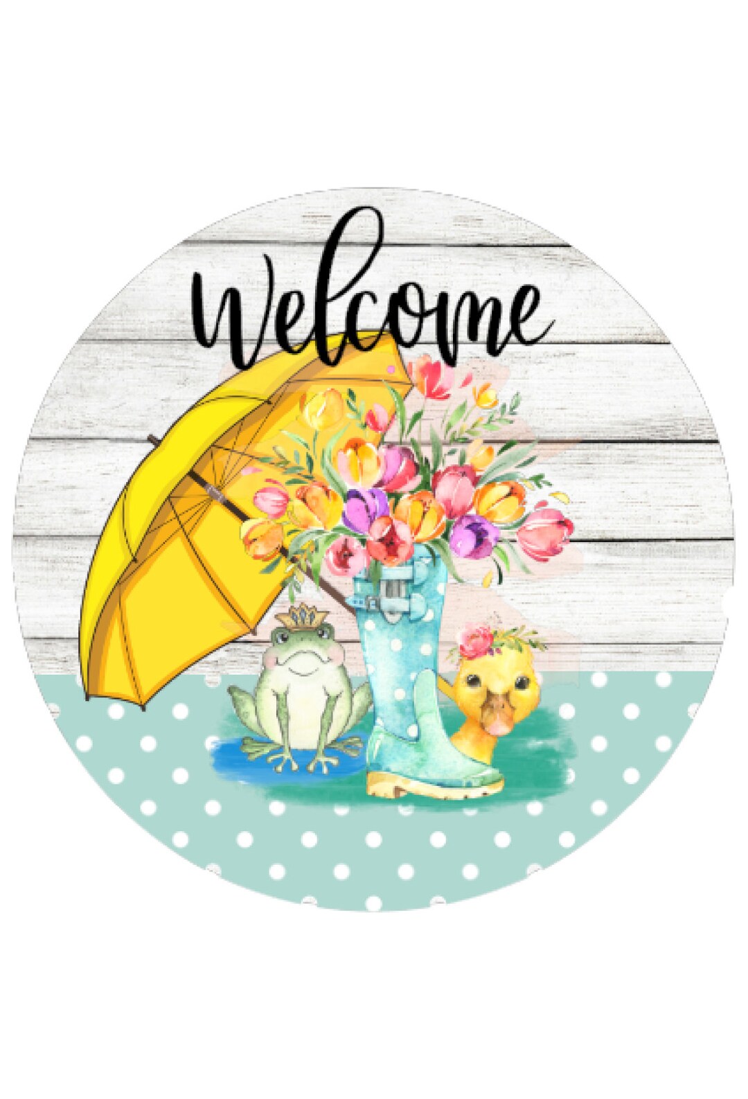 Welcome Summer Frog Sign, Summer Duck Metal Sign , Rainboot Spring ...