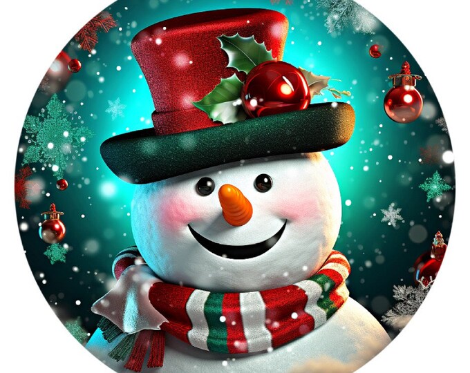 Winter Snowman Sign, Wreath Attachment, Winter Supplies, Snowy Sign ...