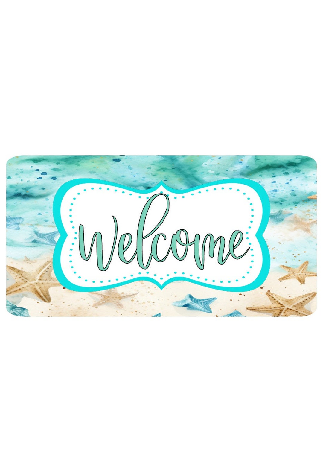 Welcome Beach Sign, Wreath Attachment, Coastal Supplies, Coastal Signs ...