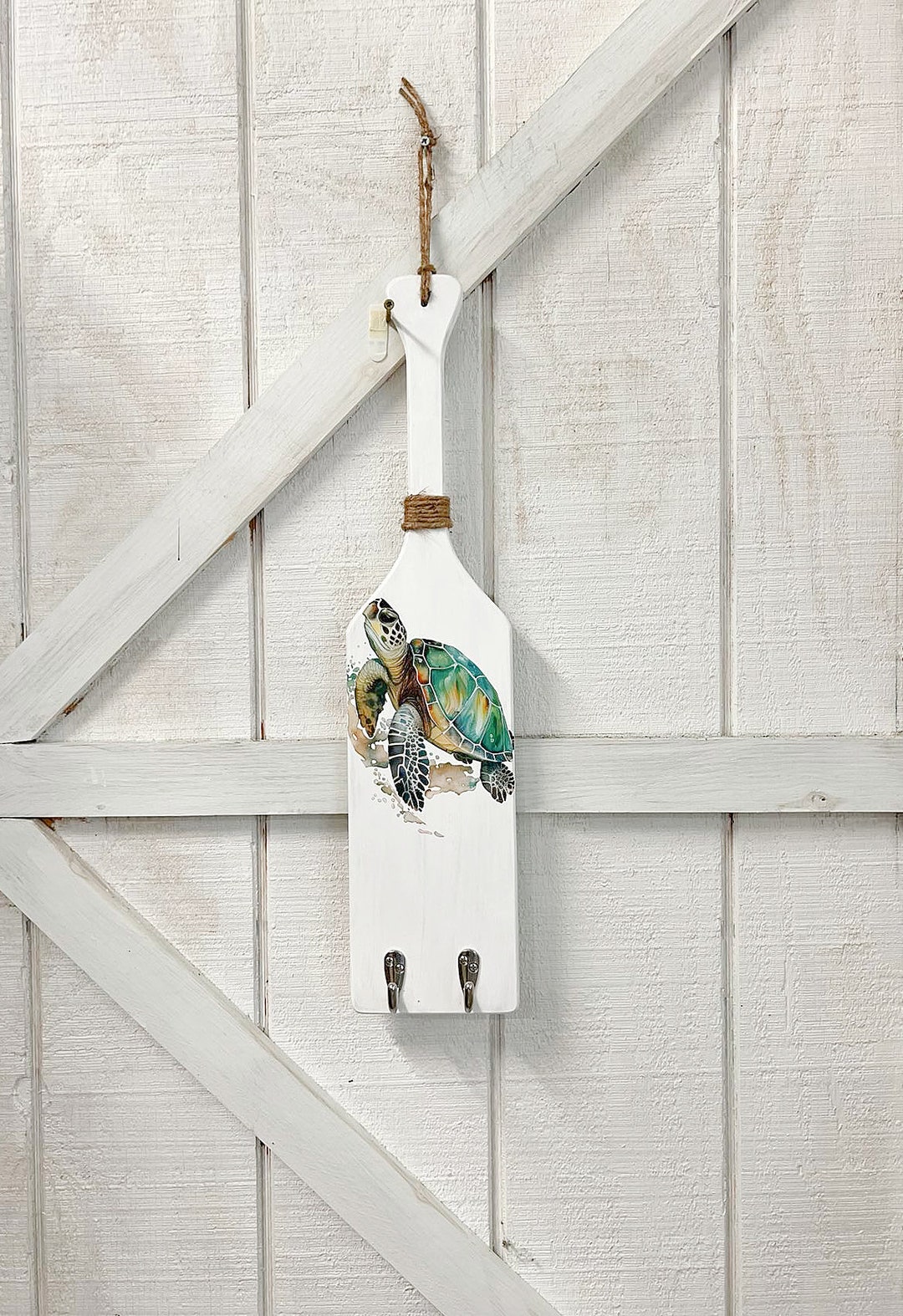 Sea Turtle Coastal Car Key Hanger Home Decor, Kitchen Towel Holder ...