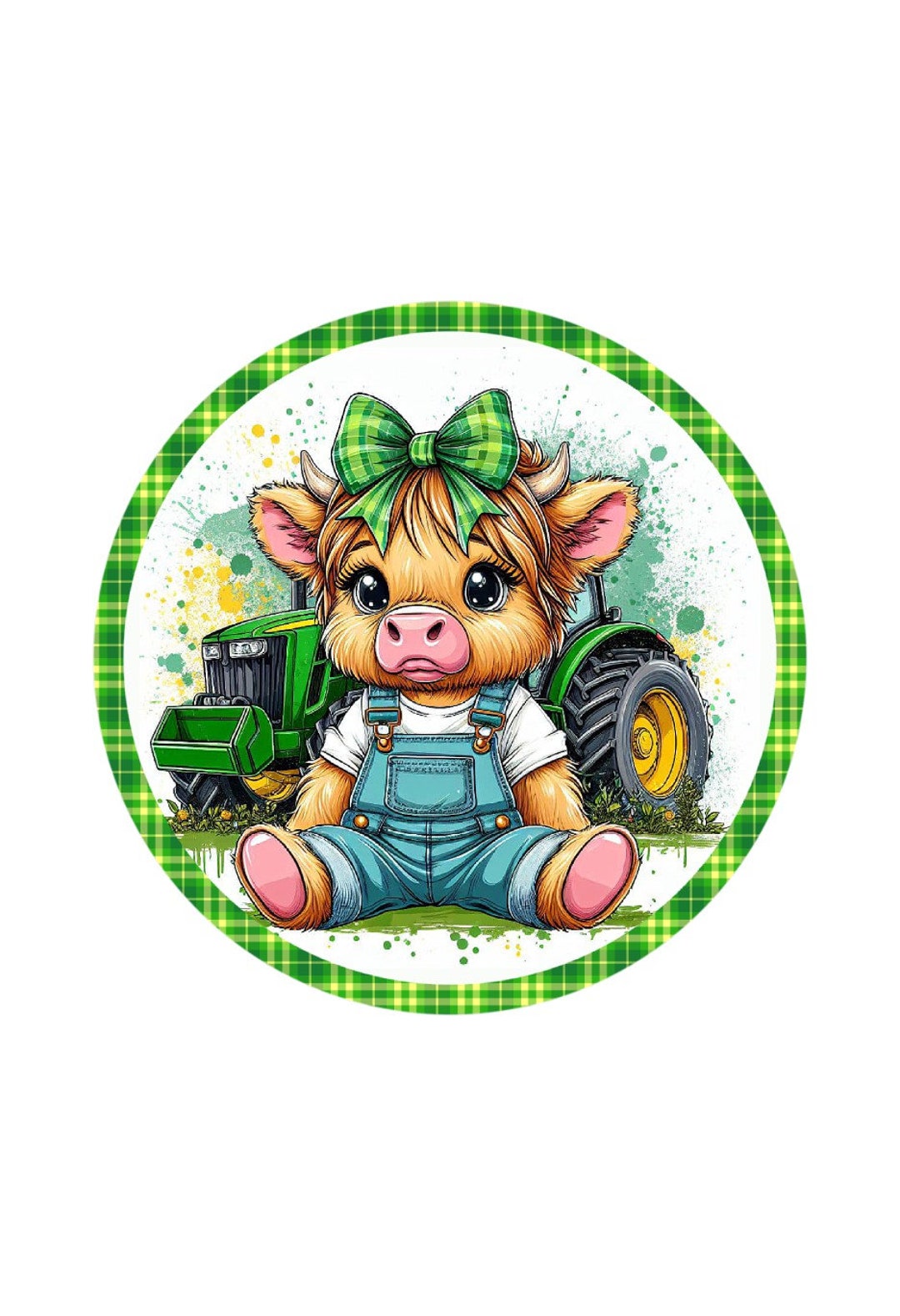 Farmhouse Country Girl Cow Sign, Girl Cow Wreath Attachment, Craft ...