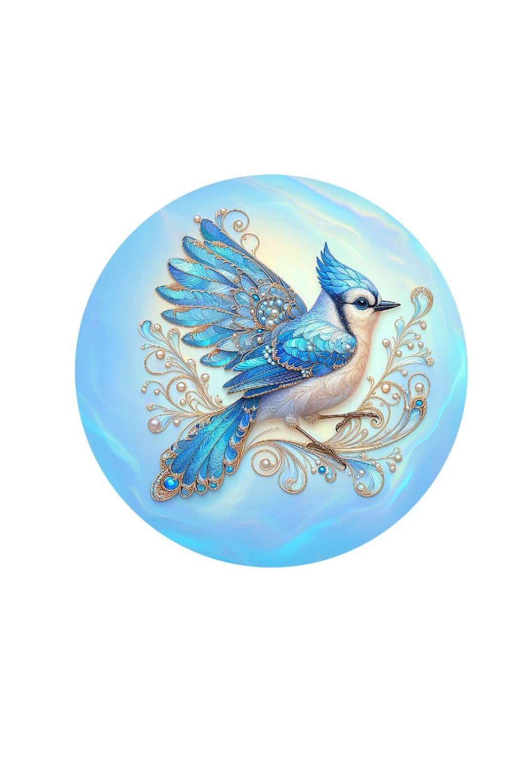 Elegant Blue Jay Sign, Metal Wreath Sign, Nature Sign, Country Decor ...