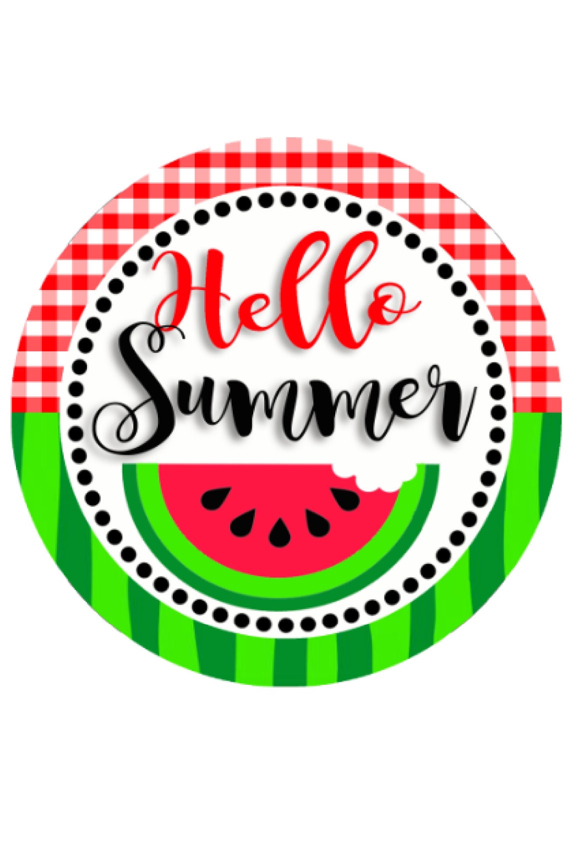 Hello Summer Watermelon Sign Watermelon Metal Sign Spring | Etsy
