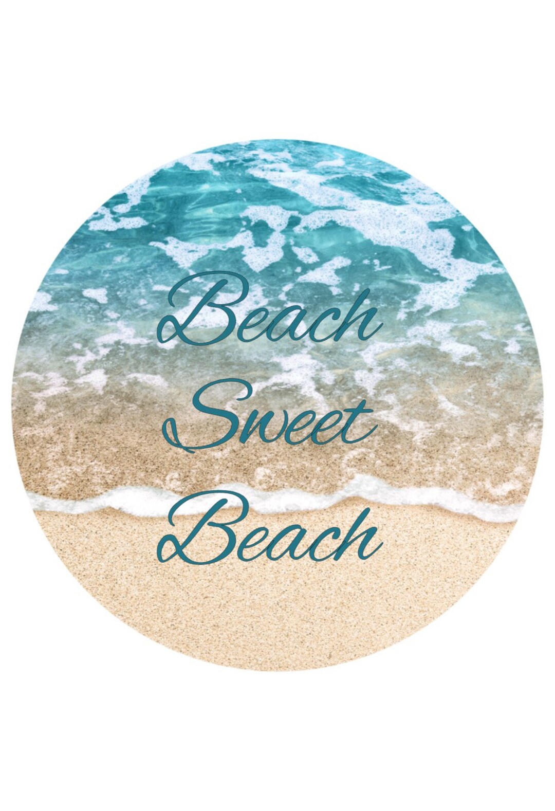 Beach Sweet Beach, Beach Surf Sign, Wreath Sign, Coastal Wreath ...