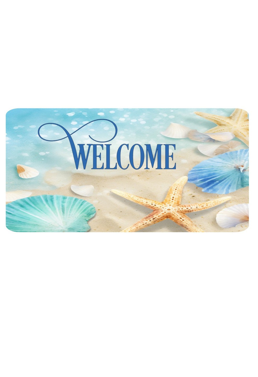 Welcome Beach Sign, Wreath Attachment, Coastal Supplies, Coastal Signs ...