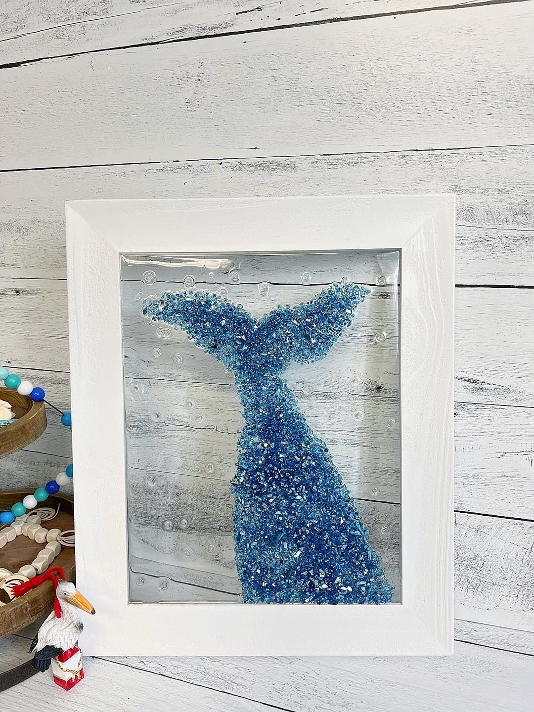 Mermaid Tail Wall Art Picture, Beach Home Decor, Coastal Home ...