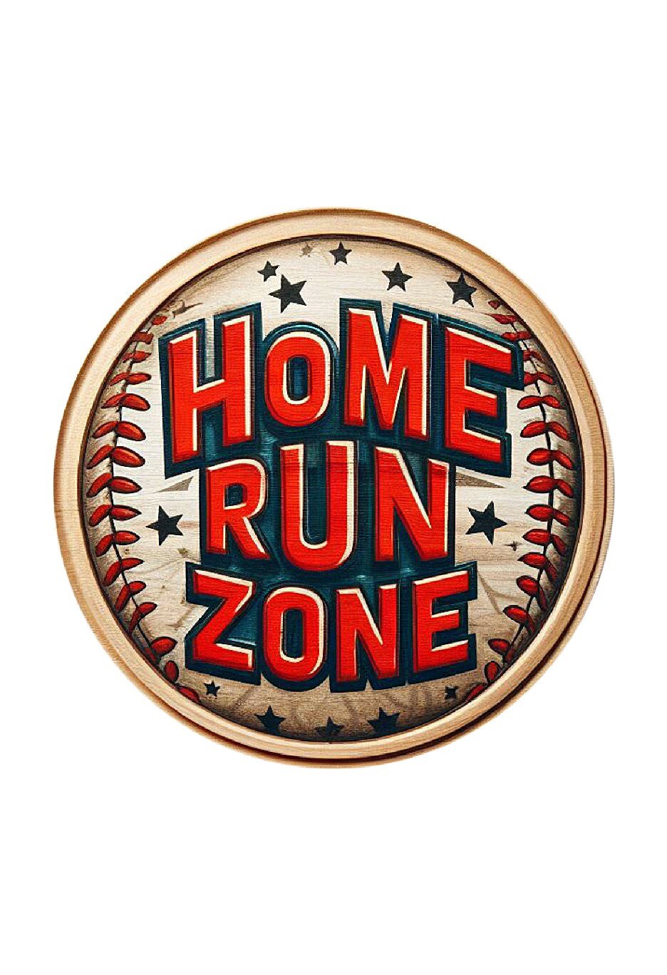 Baseball Sports Sign, Home Run Zone Metal Wreath Attachment, Baseball ...