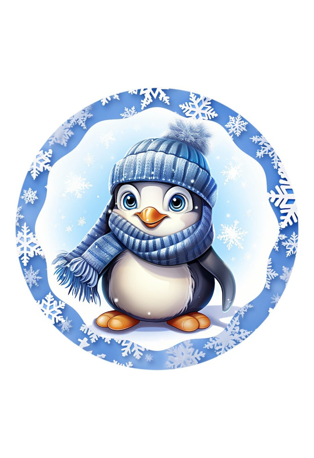 Winter Penguin Sign, Wreath Attachment, Winter Supplies, Snowy Sign, - Etsy