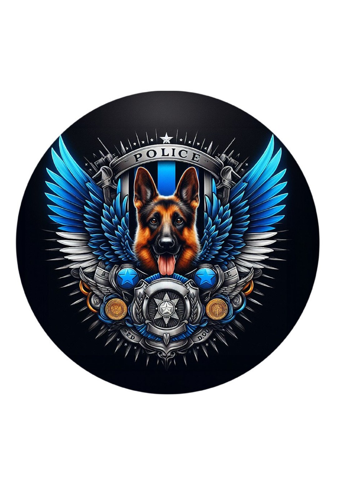 Fallen K9 Police Dog, Back the Blue Sign, Police Sign, Show Your ...