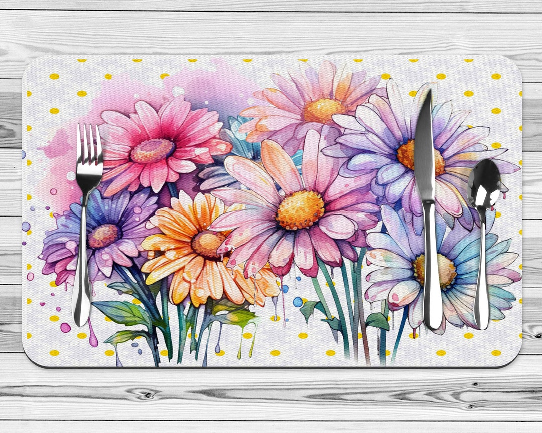 Daisy Summer Placemats, Spring Table Decor, Spring Summer Decoration ...