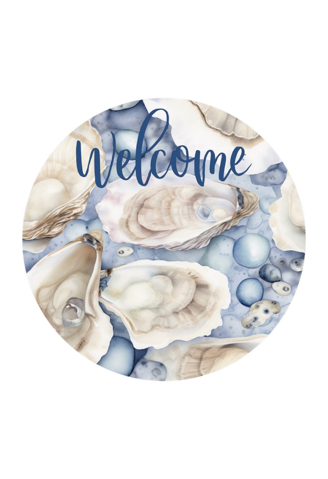 Welcome Oyster Beach Sign, Beach Wreath Attachment, Tropical Floral ...