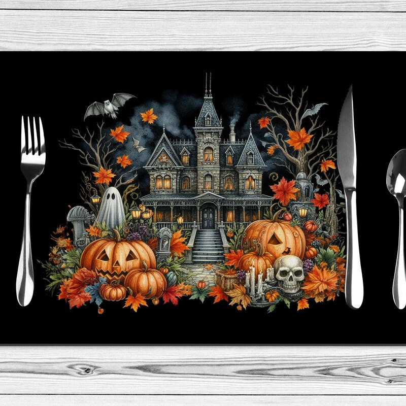Halloween Placemat - Etsy