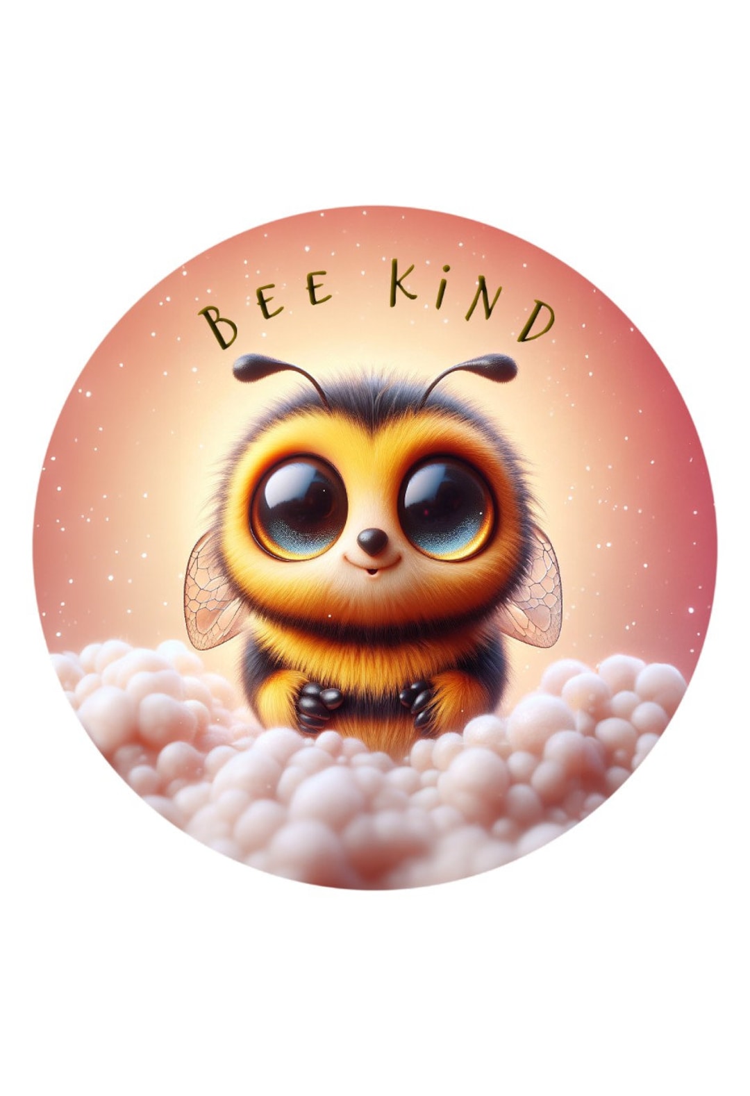 Big Eye Bee Kind Bumble Bee Sign , Bee Summer Sign, Spring Wreath ...