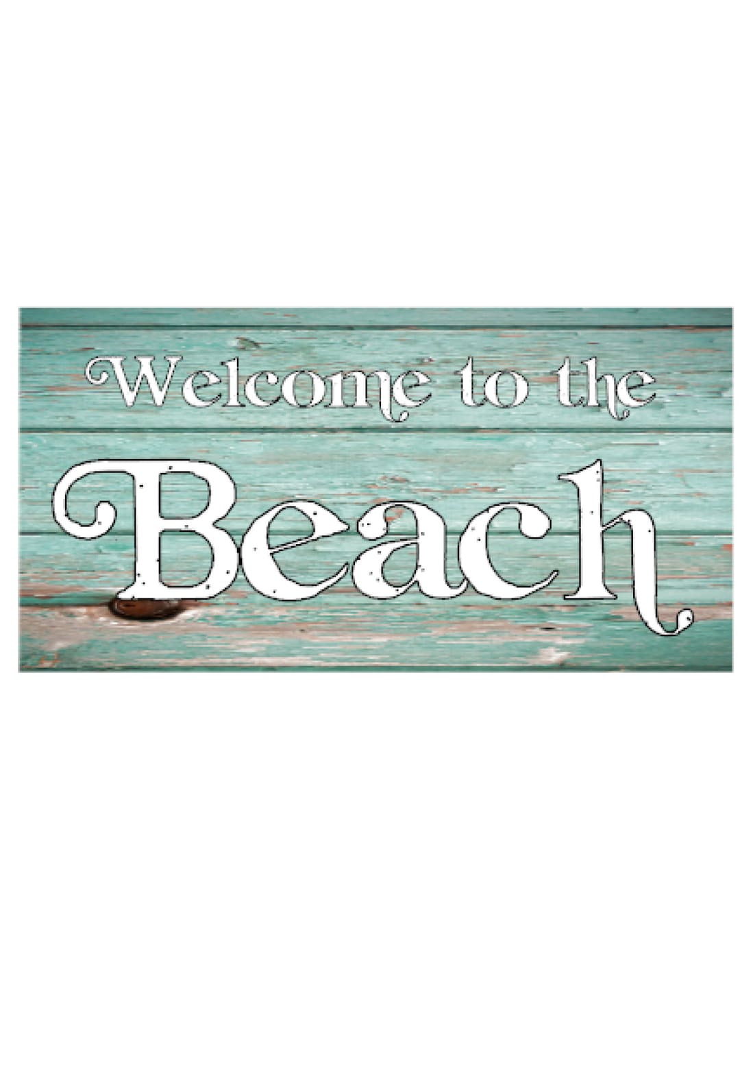 Welcome to the Beach Sign, Summer Beach Sign, Wreath Attachment, Spring ...