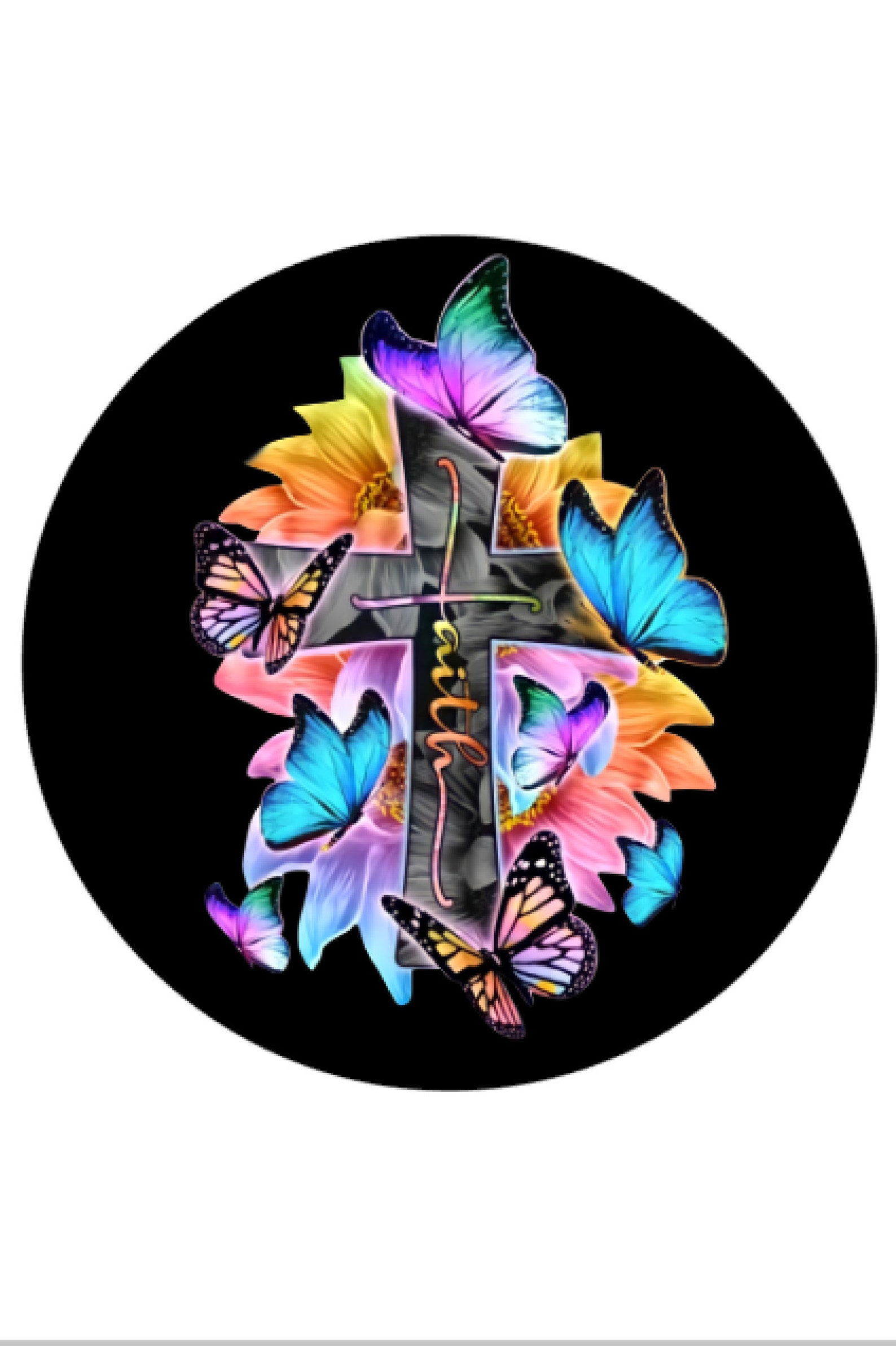 Butterfly Cross Sign Everyday Wreath Attachment Craft - Etsy