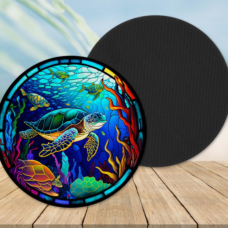Coastal Neoprene Coaster - Etsy
