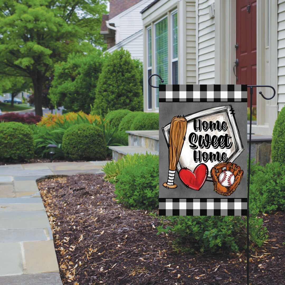 Baseball Garden Flag, Sports Yard Decoration, Front Door Home Decor ...