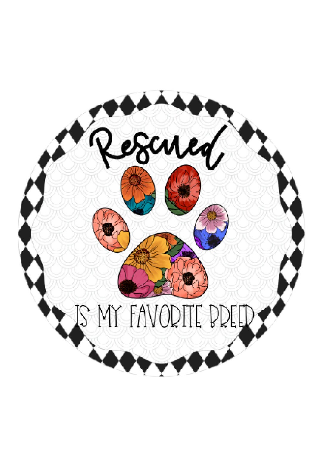 Dog and Cat Rescue Sign, Pet Lover Decoration, Wreath Attachment ...